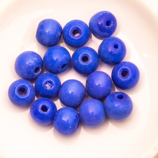 Bolitas De Vidrio Nro 8 Azul Royal Mayorista