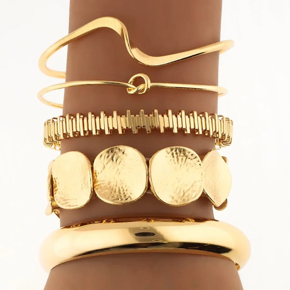PULSERA 1 SET/PACK DORADO - Royal Mayorista